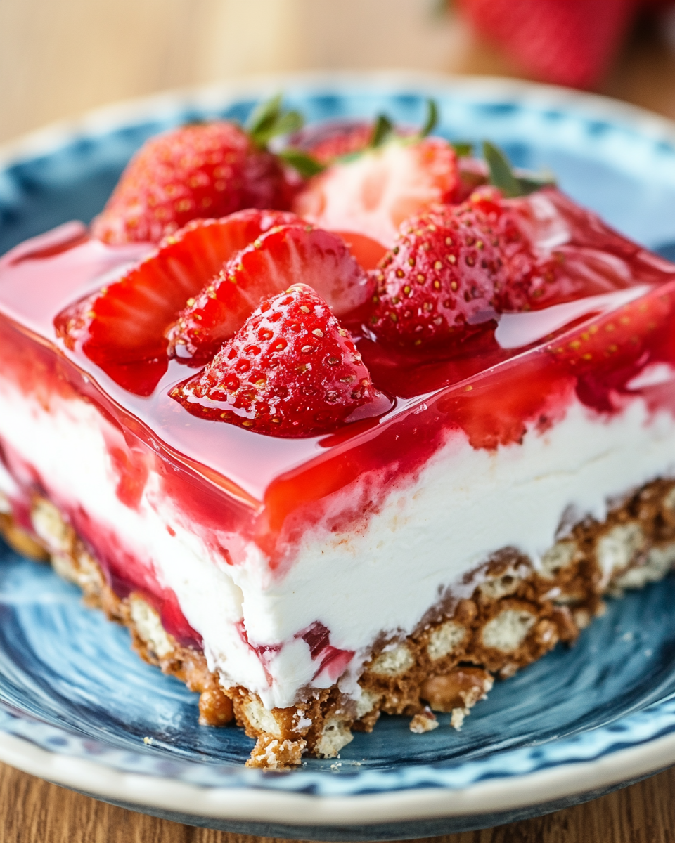 Strawberry Pretzel Jello Salad