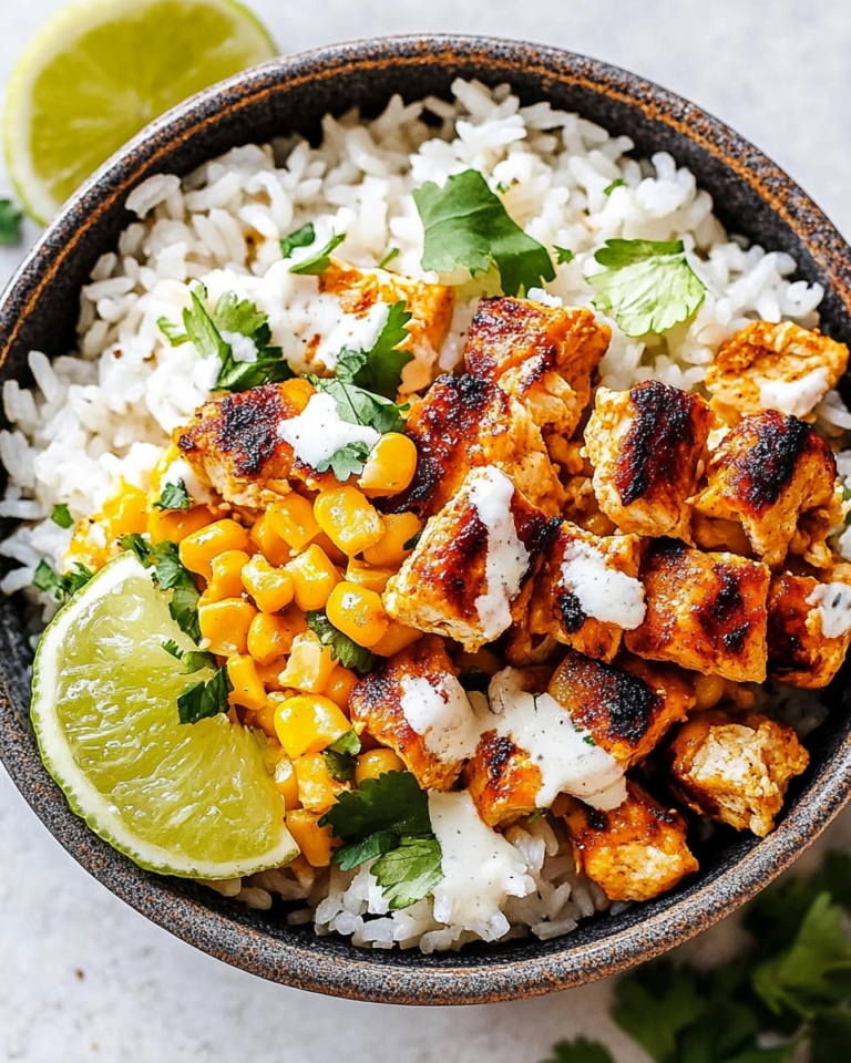 Street Corn Chicken Rice Bowl