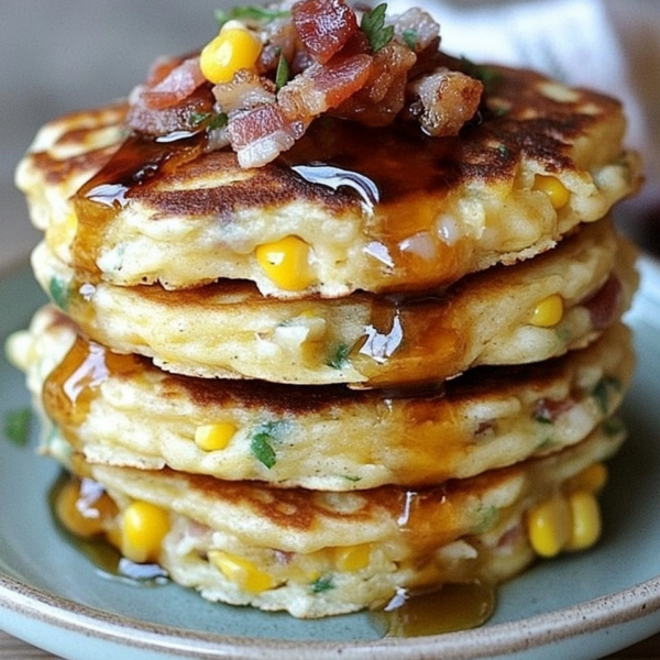 Bacon and Corn Griddle Cakes Recipe for a Savory Brunch