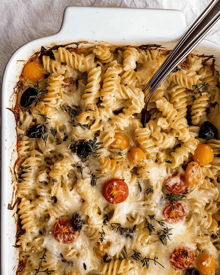 Baked Mediterranean Pasta: Cheesy, Veggie-Packed Dinner