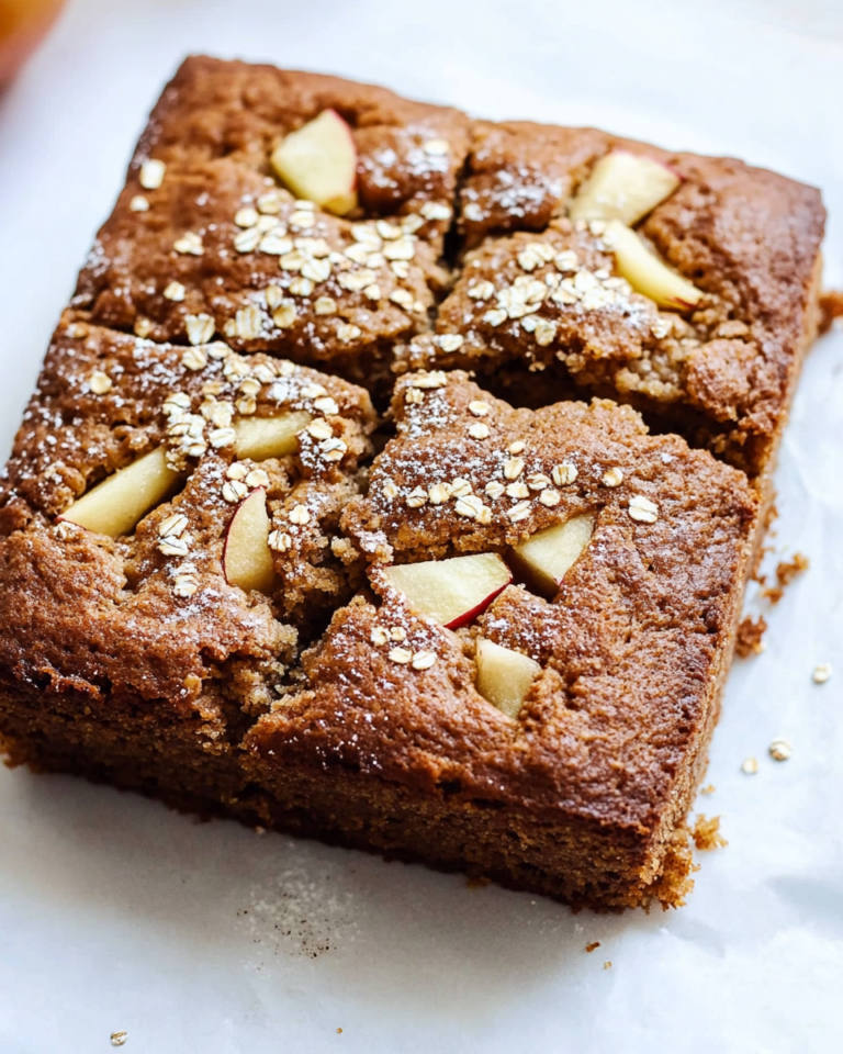 Healthy Breakfast Oatmeal Apple Cake