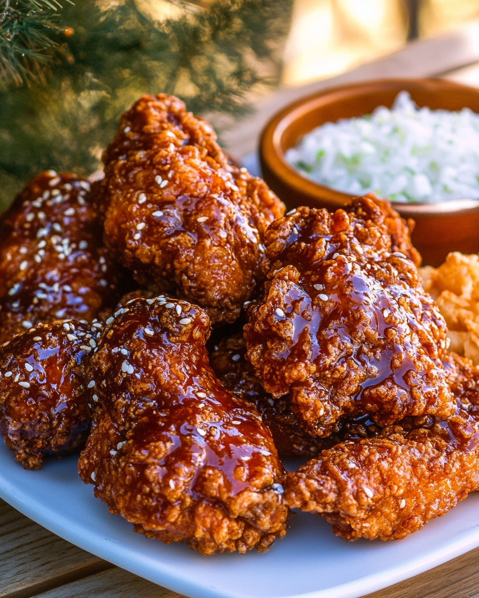 Crispy Korean Fried Chicken (Yangnyeom) Recipe