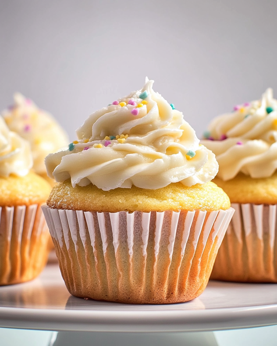 Moist and Fluffy Vanilla Cupcakes Recipe