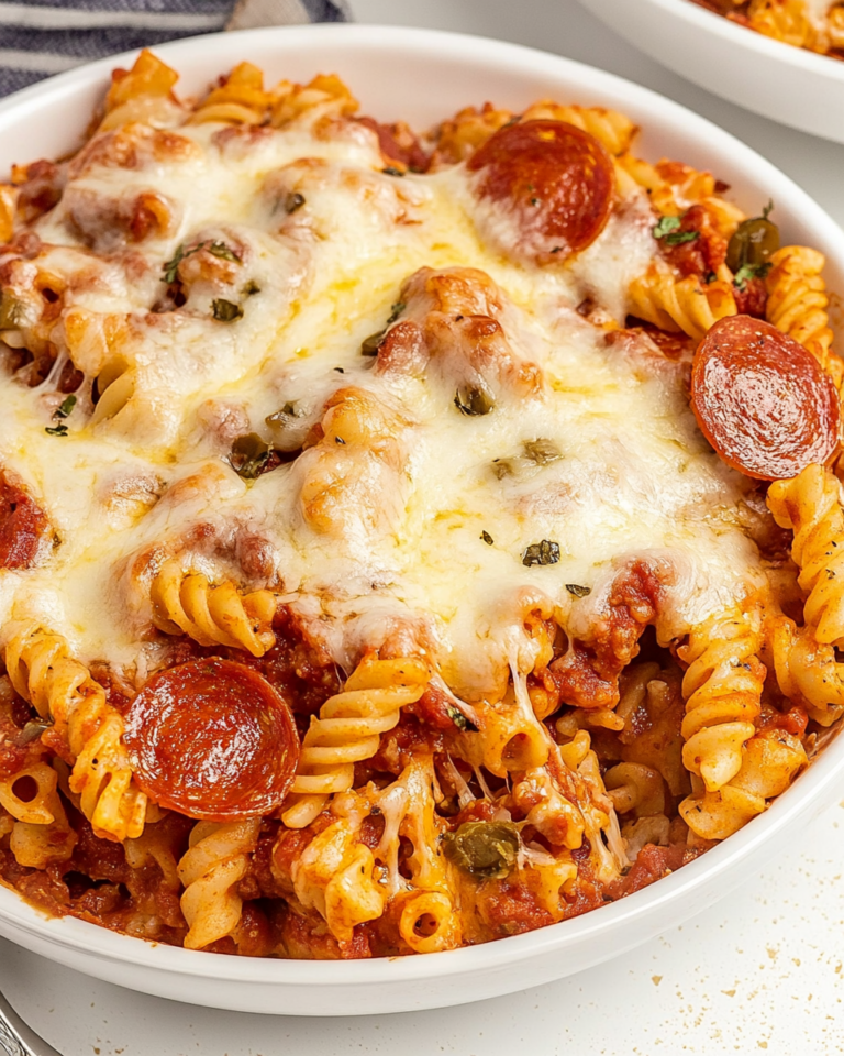 Pizza Pasta Casserole - Simple Whisk Pizza Pasta Casserole Recipe: Easy ...